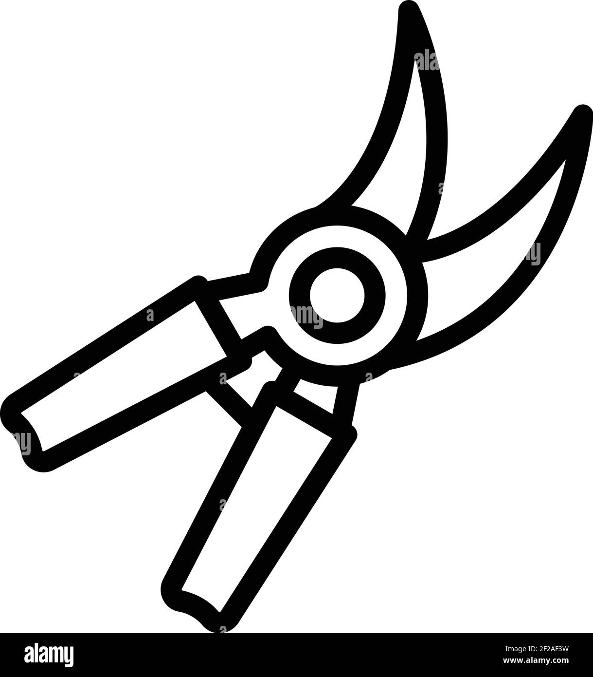 Farm shears icon. Outline farm shears vector icon for web design ...