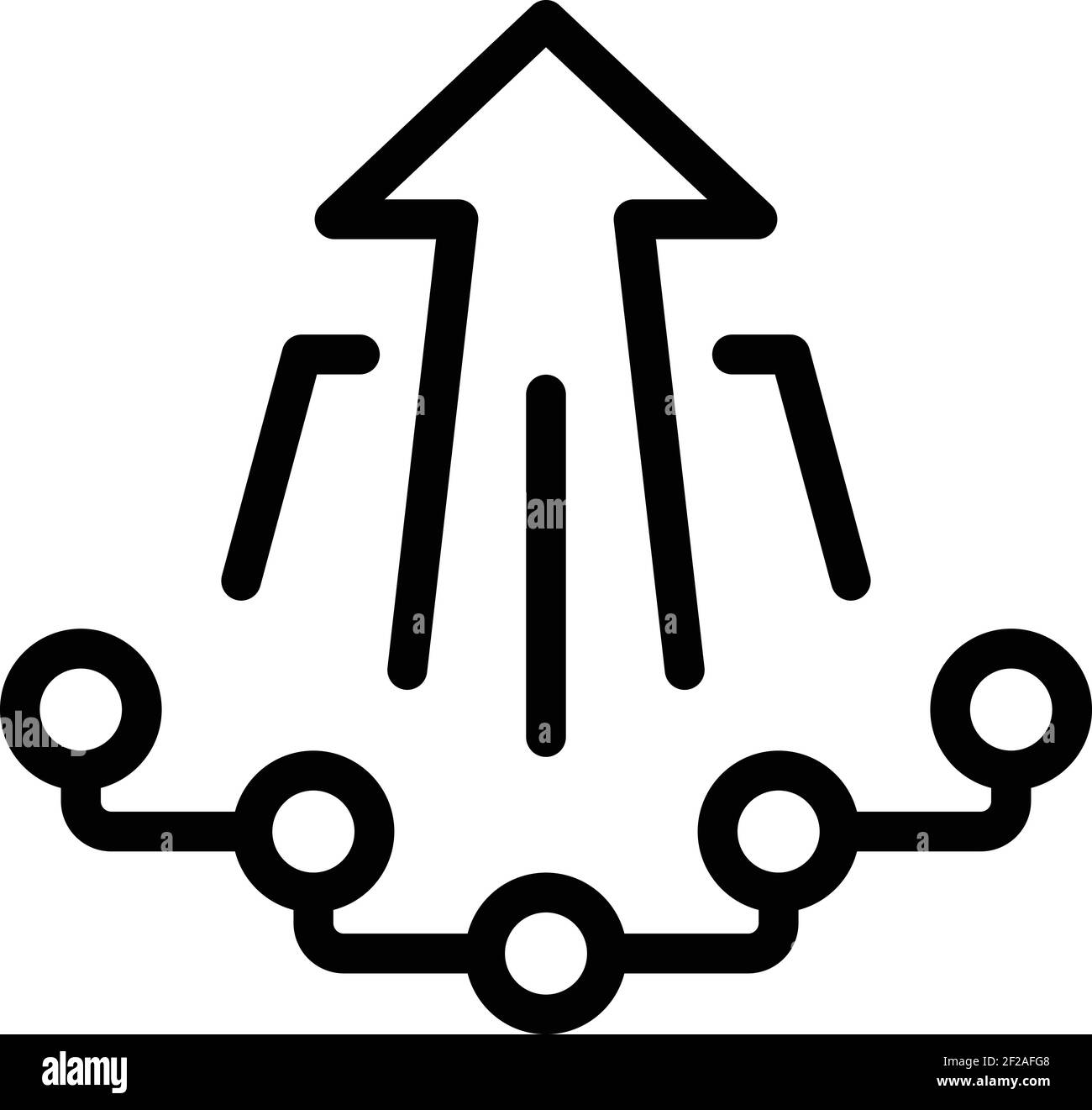 Career arrow icon. Outline career arrow vector icon for web design ...