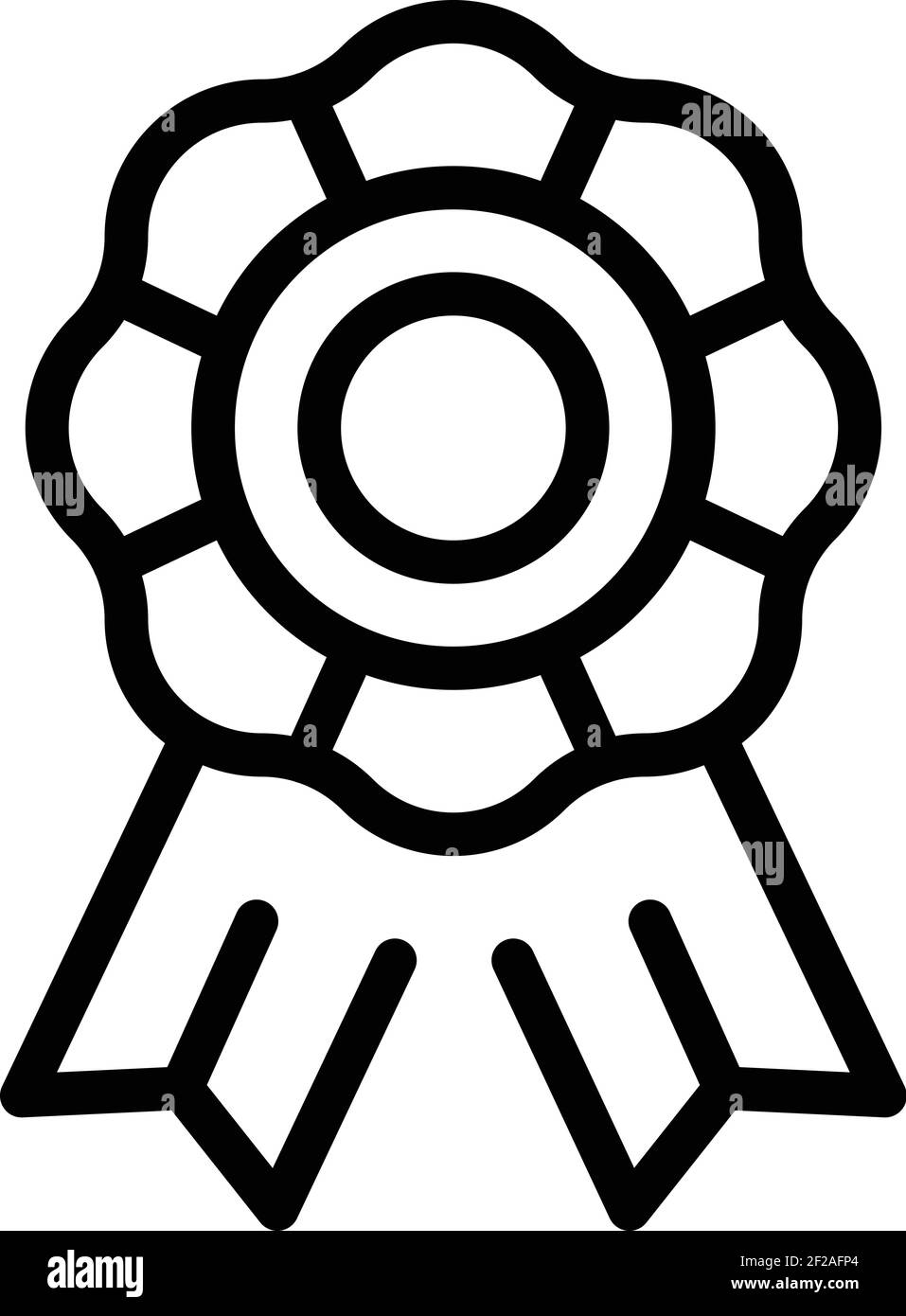 Award Ribbon Outline