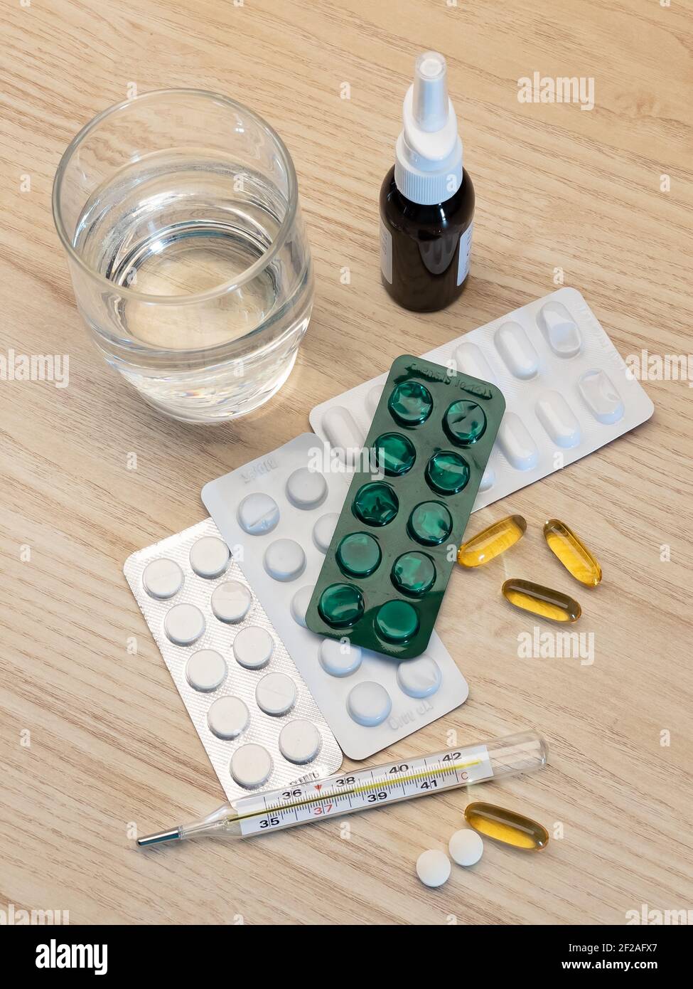 Analog medical thermometer for checking temperature with Colorful ...