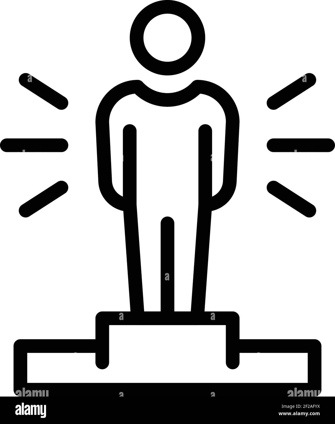 Winner icon. Outline winner vector icon for web design isolated on ...