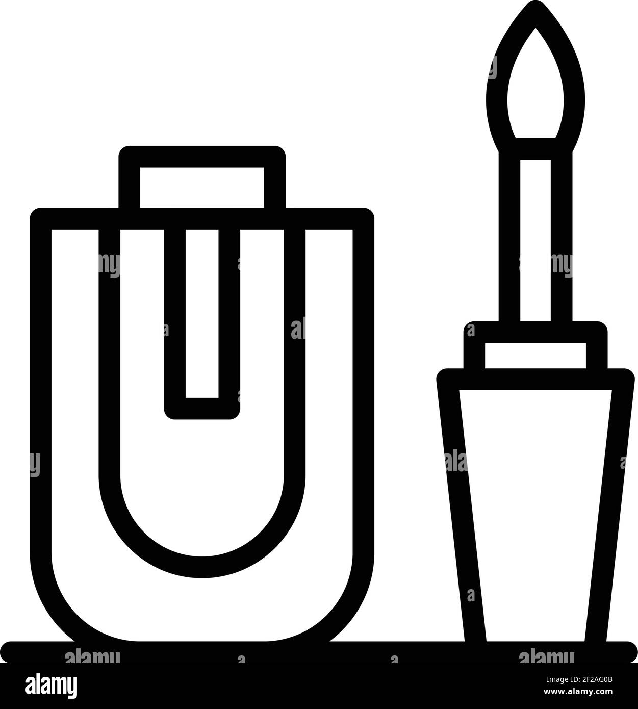 Cuticle gel icon. Outline cuticle gel vector icon for web design ...