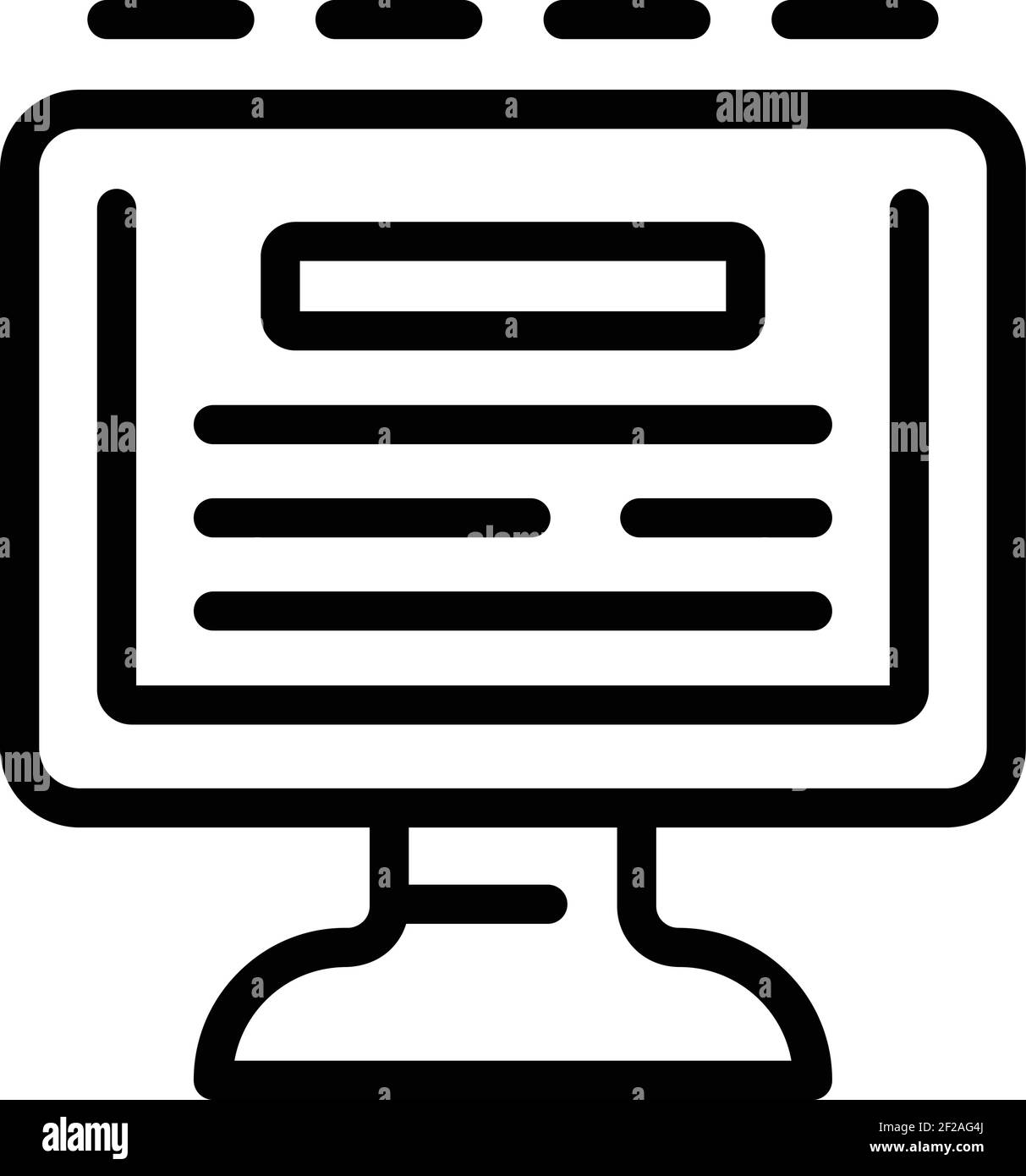 Campaign plan icon. Outline campaign plan vector icon for web design ...