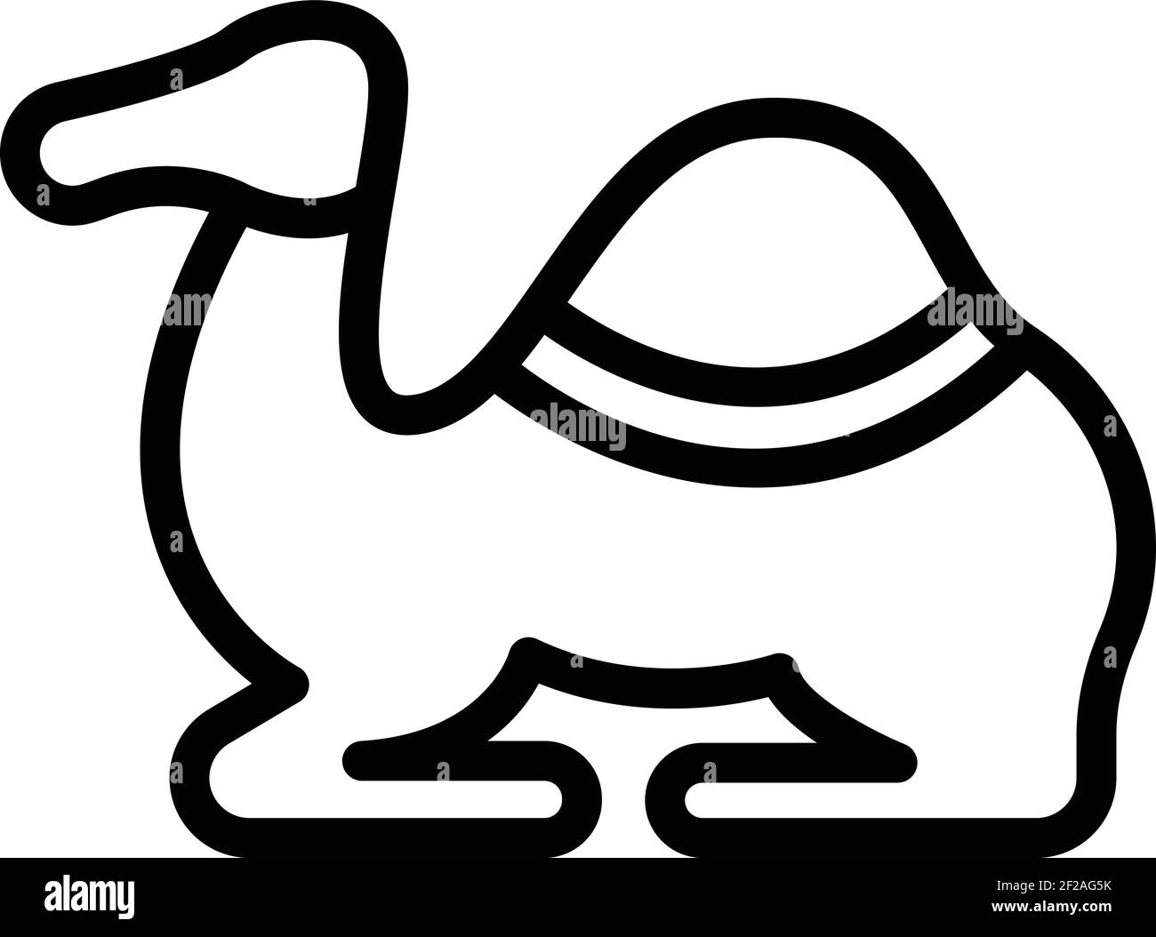 Animal camel icon. Outline animal camel vector icon for web design ...