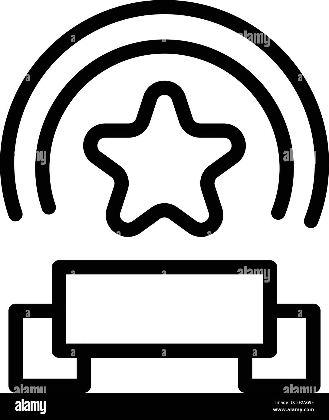 Best winner award icon. Outline best winner award vector icon for web ...
