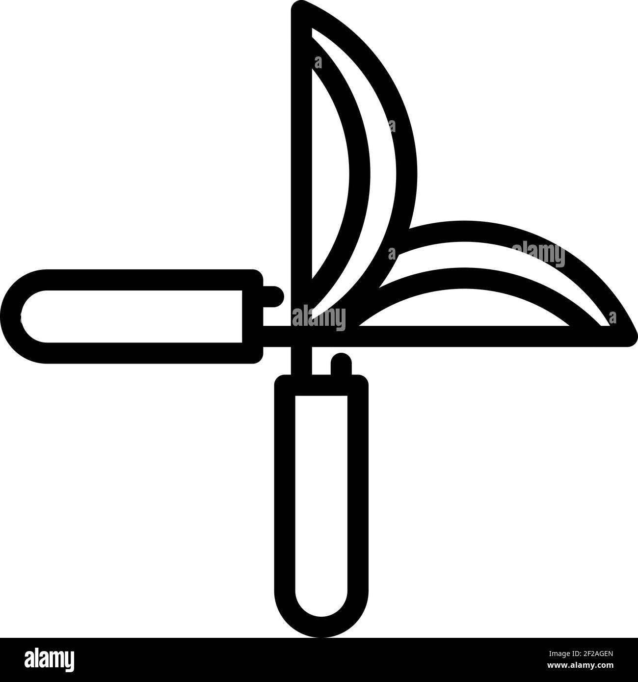 Farm pruners icon. Outline farm pruners vector icon for web design ...