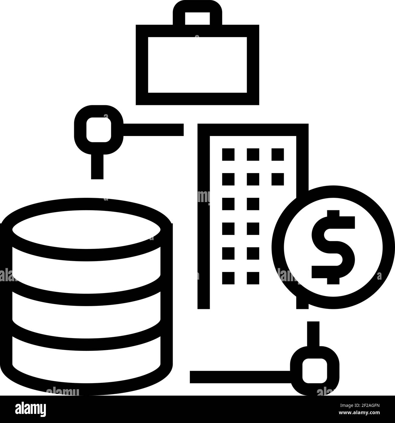 business digital processing line icon vector illustration Stock Vector ...