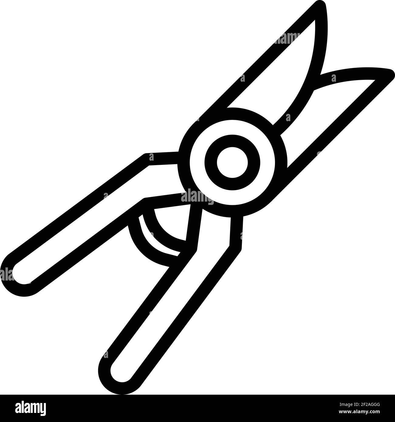 Garden shears icon. Outline garden shears vector icon for web design ...