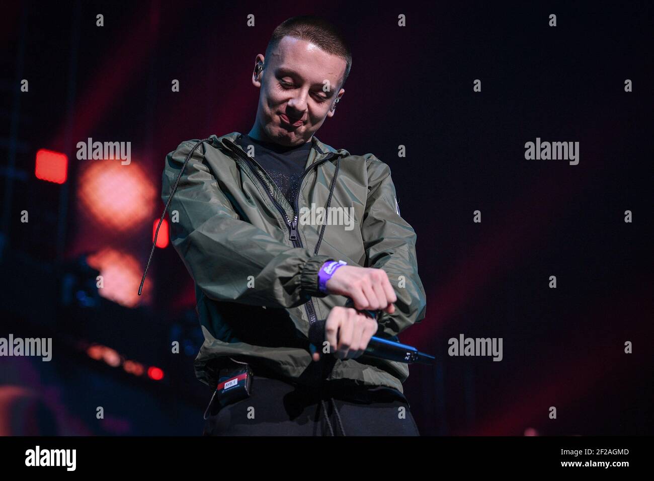 London, United Kingdom. 7th December 2019. Aitch on stage during day ...