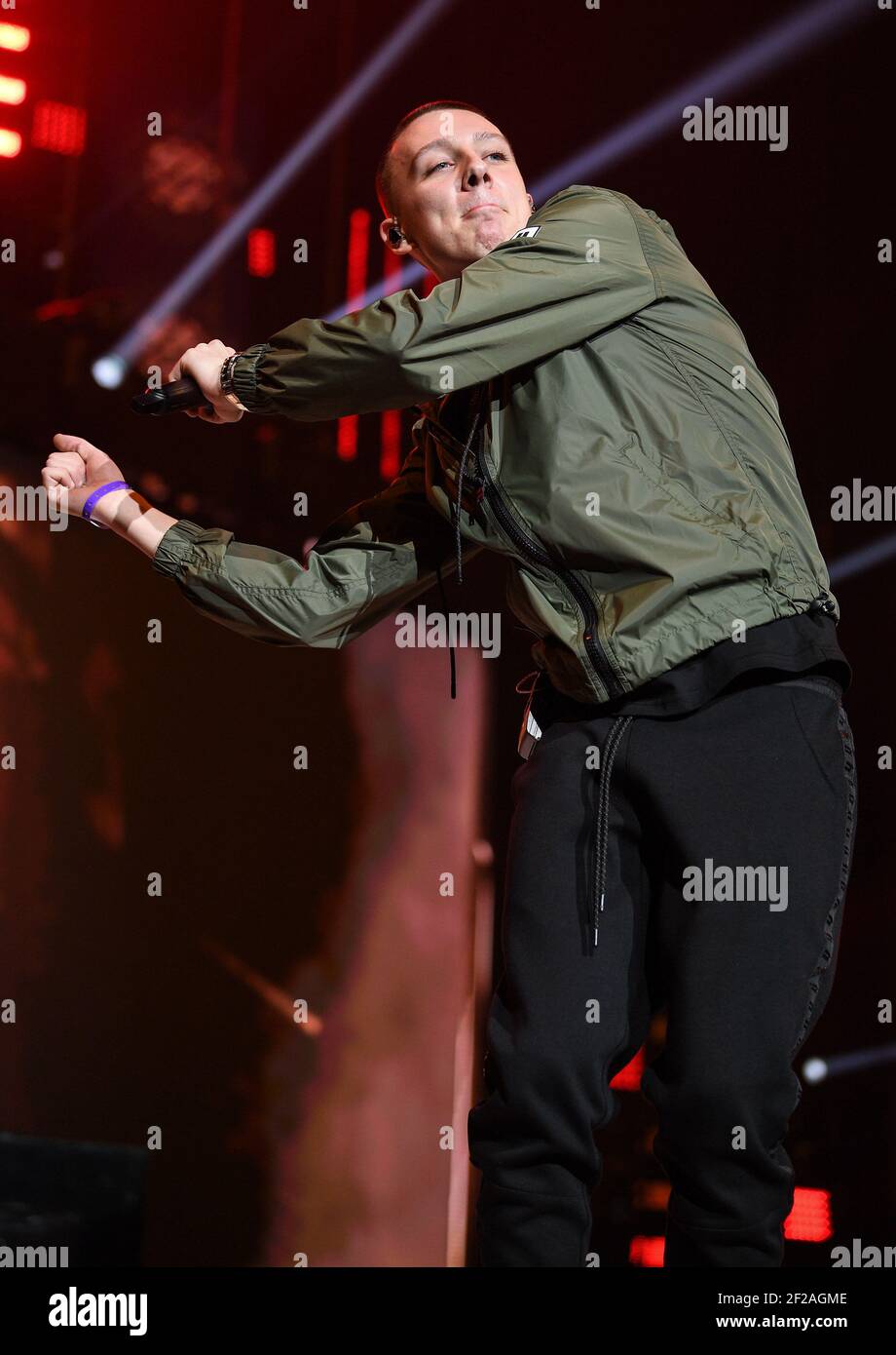 London, United Kingdom. 7th December 2019. Aitch on stage during day ...