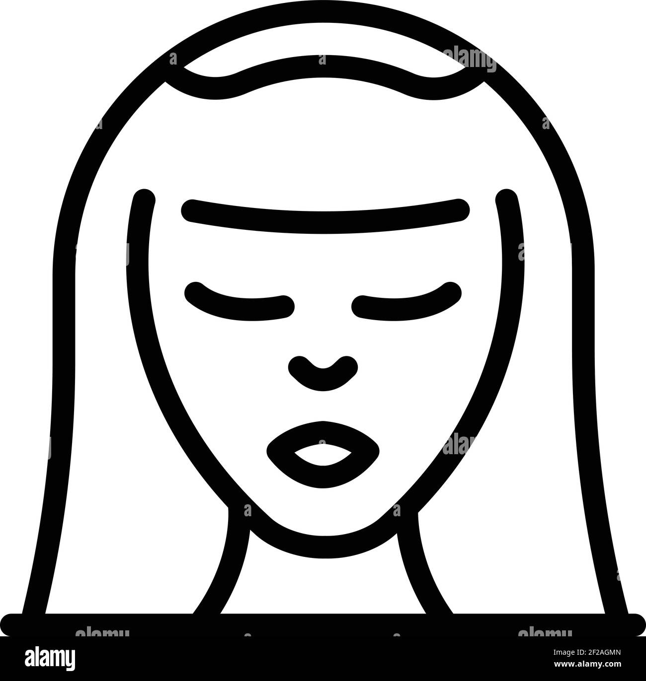 Bride icon. Outline bride vector icon for web design isolated on white ...
