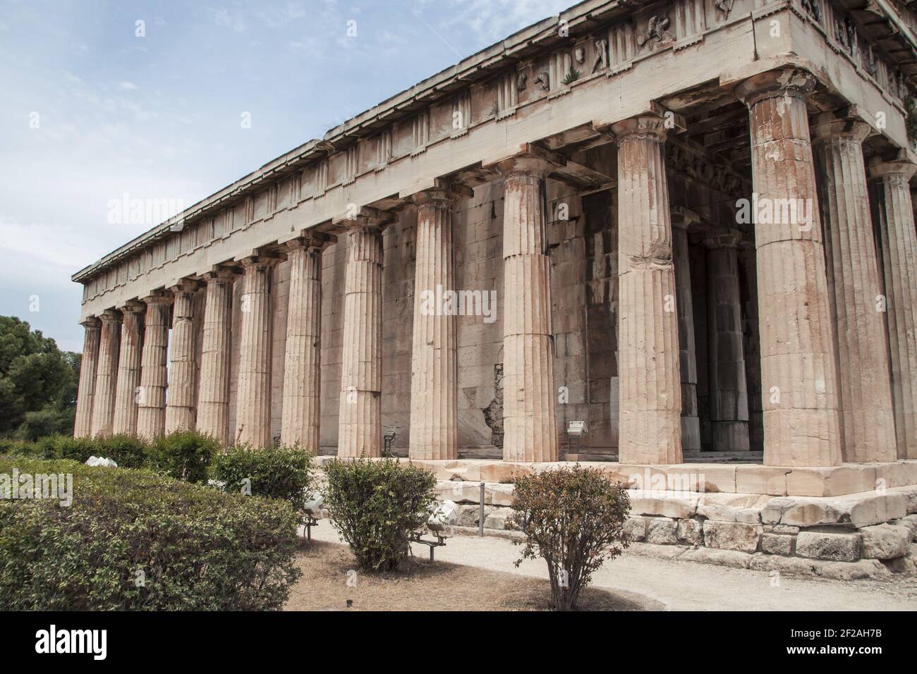 The ancient historical Temple of Hephaestus Greek temple in Athens ...