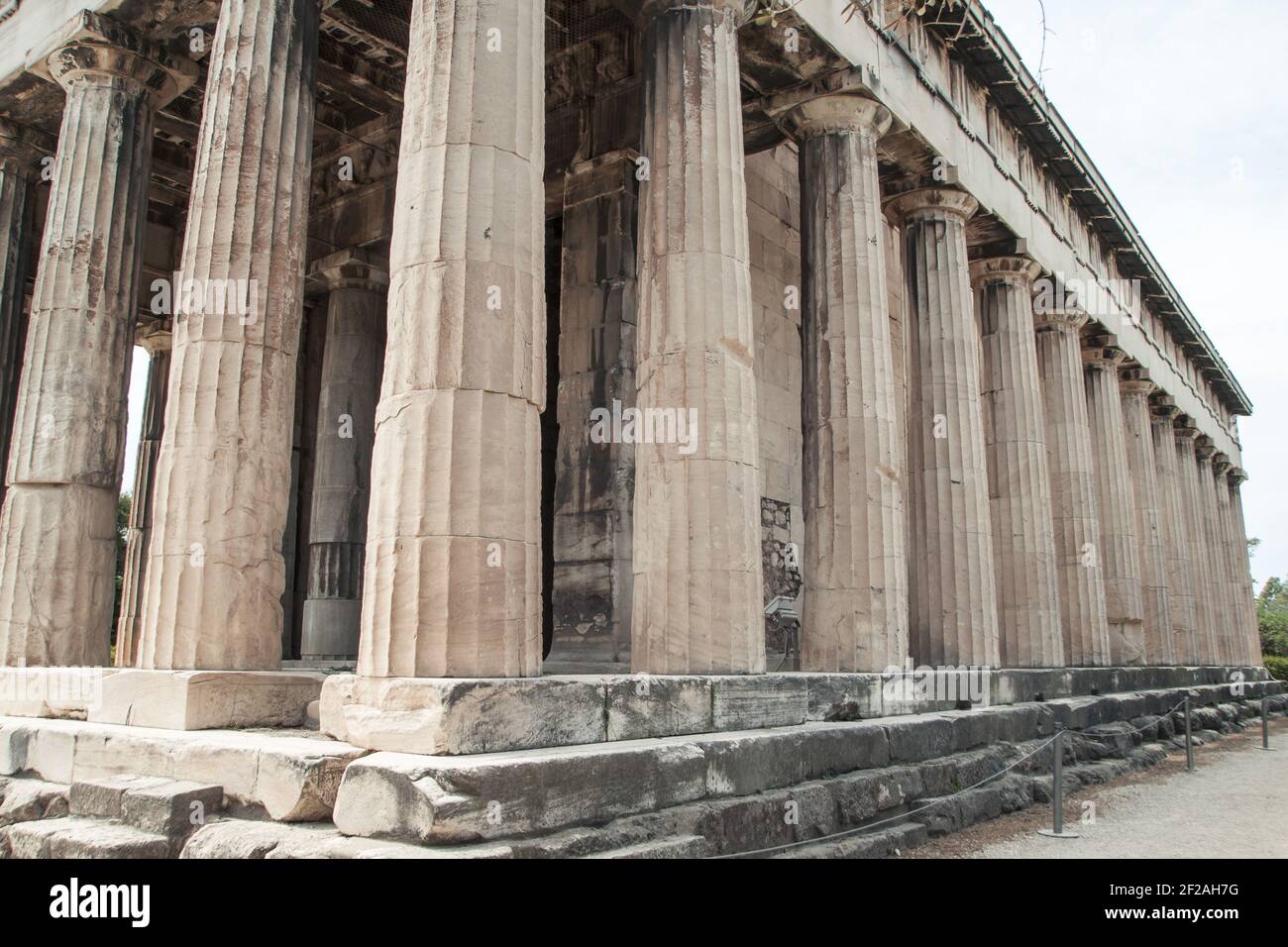 The ancient historical Temple of Hephaestus Greek temple in Athens ...