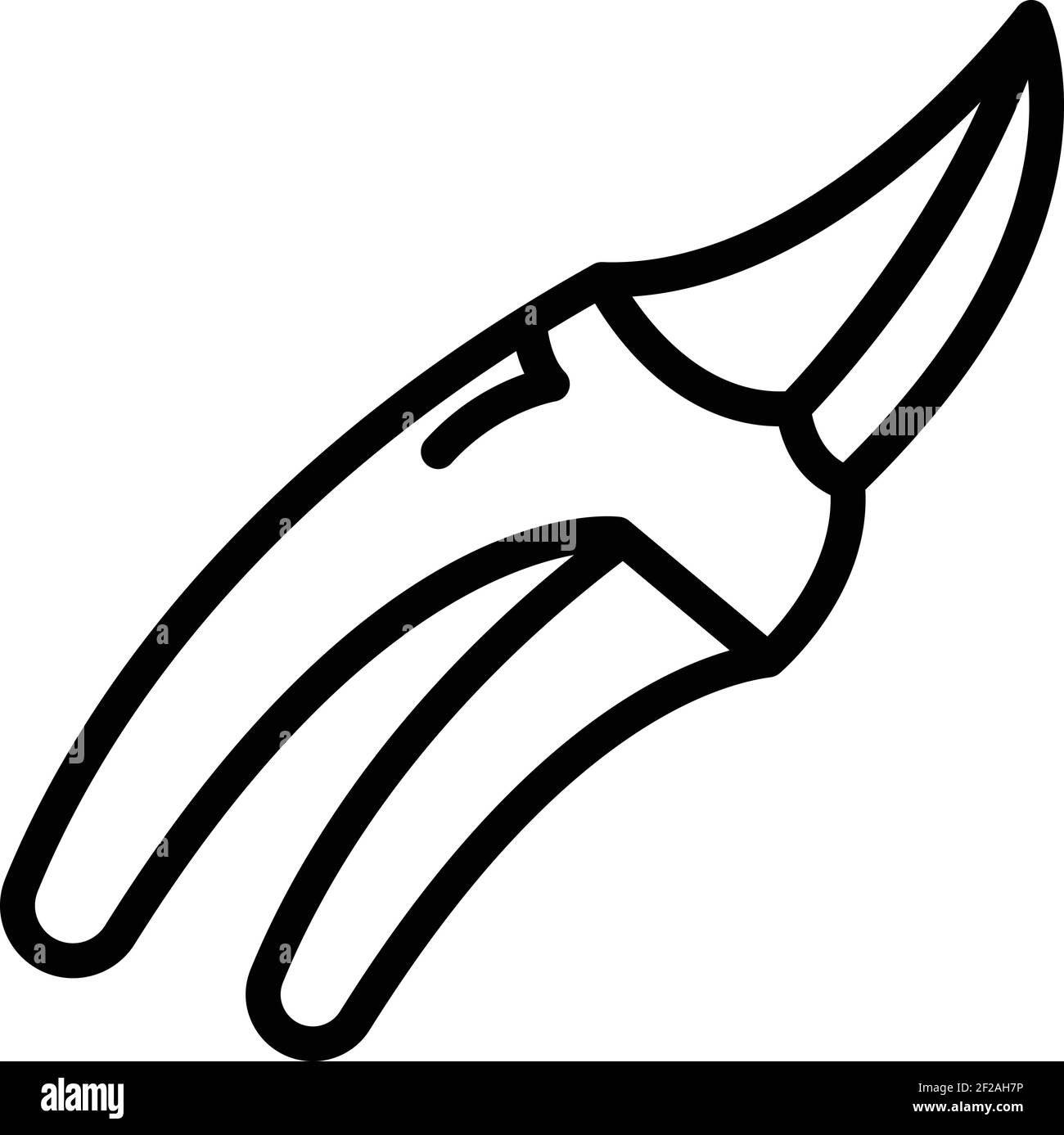 Tree secateurs icon. Outline tree secateurs vector icon for web design ...