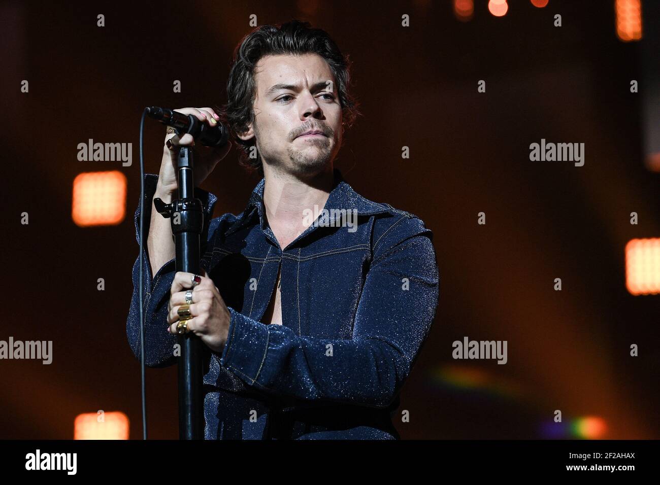 London, United Kingdom. 7th December 2019. Harry Styles on stage during ...