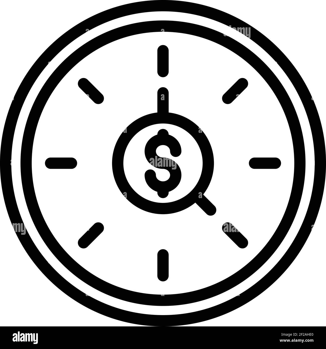 Paid campaign icon. Outline paid campaign vector icon for web design ...