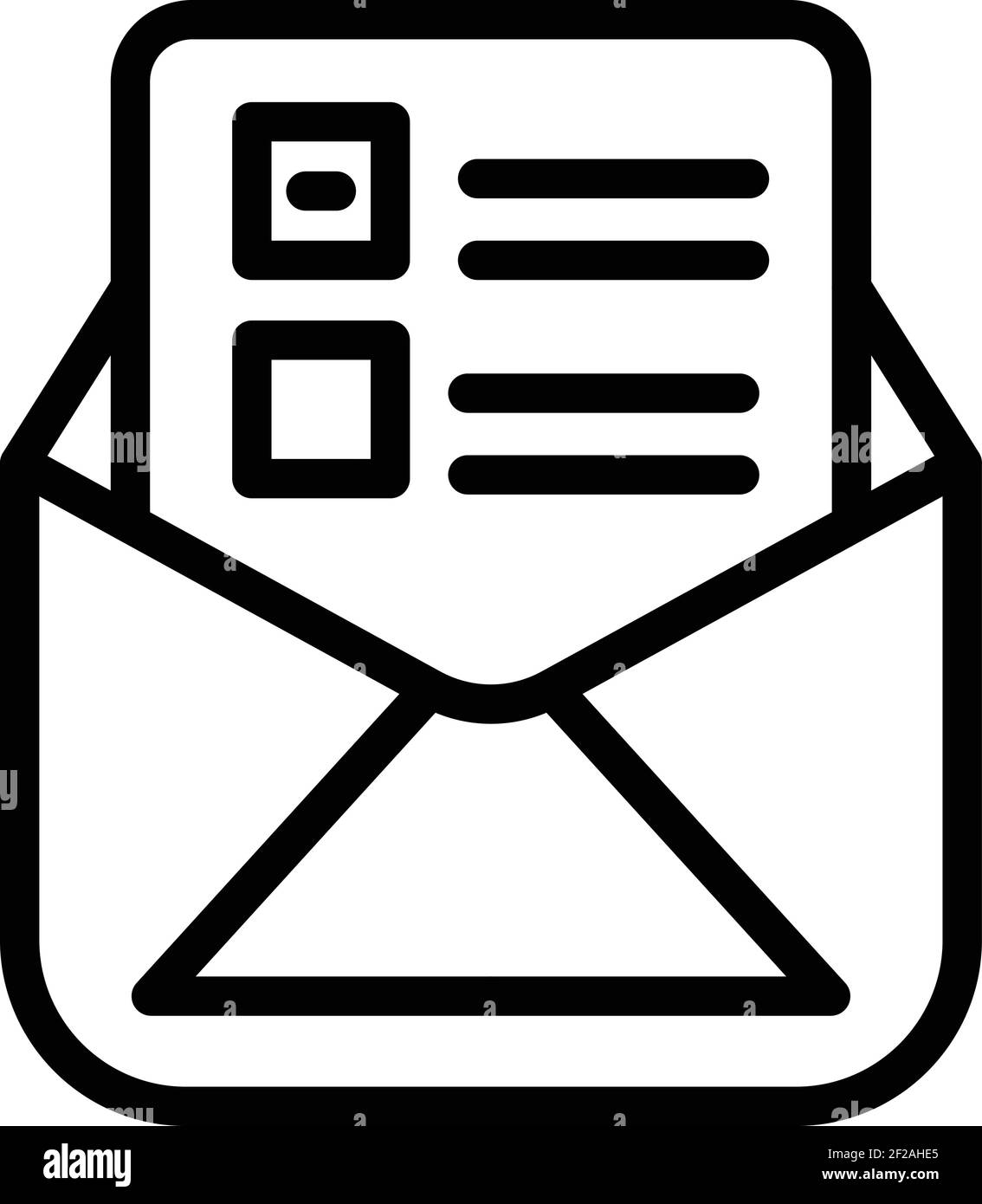 Campaign form icon. Outline campaign form vector icon for web design ...