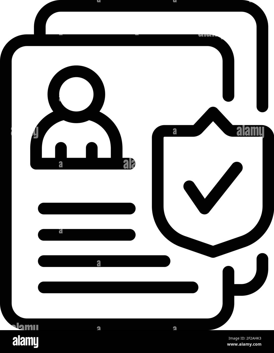 Online medical form icon. Outline online medical form vector icon for ...