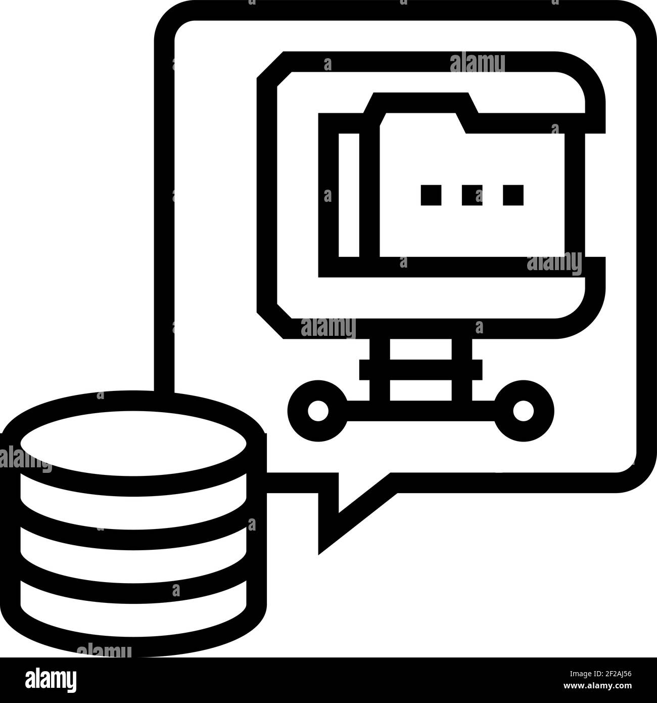 file compression digital processing line icon vector illustration Stock ...