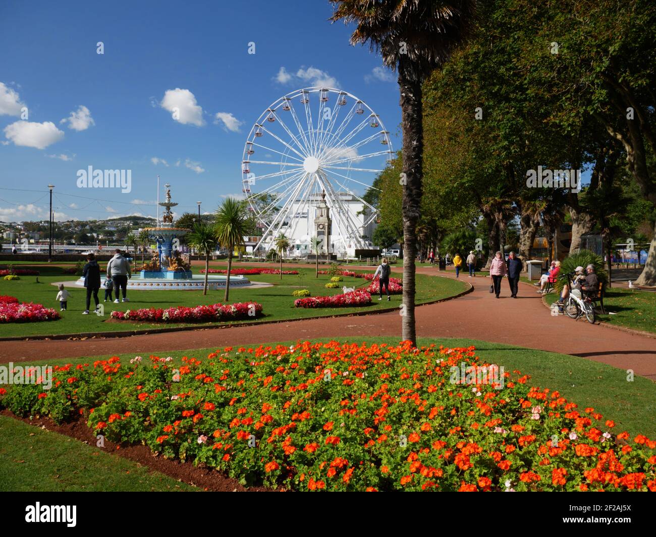 Princess Gardens, Torquay, Devon Stock Photo - Alamy