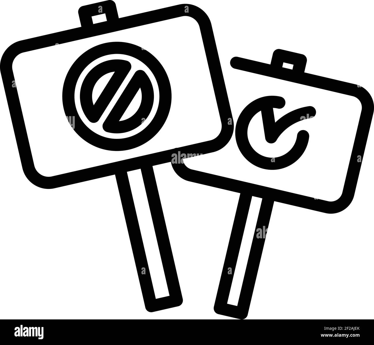 Democracy protest icon. Outline democracy protest vector icon for web ...
