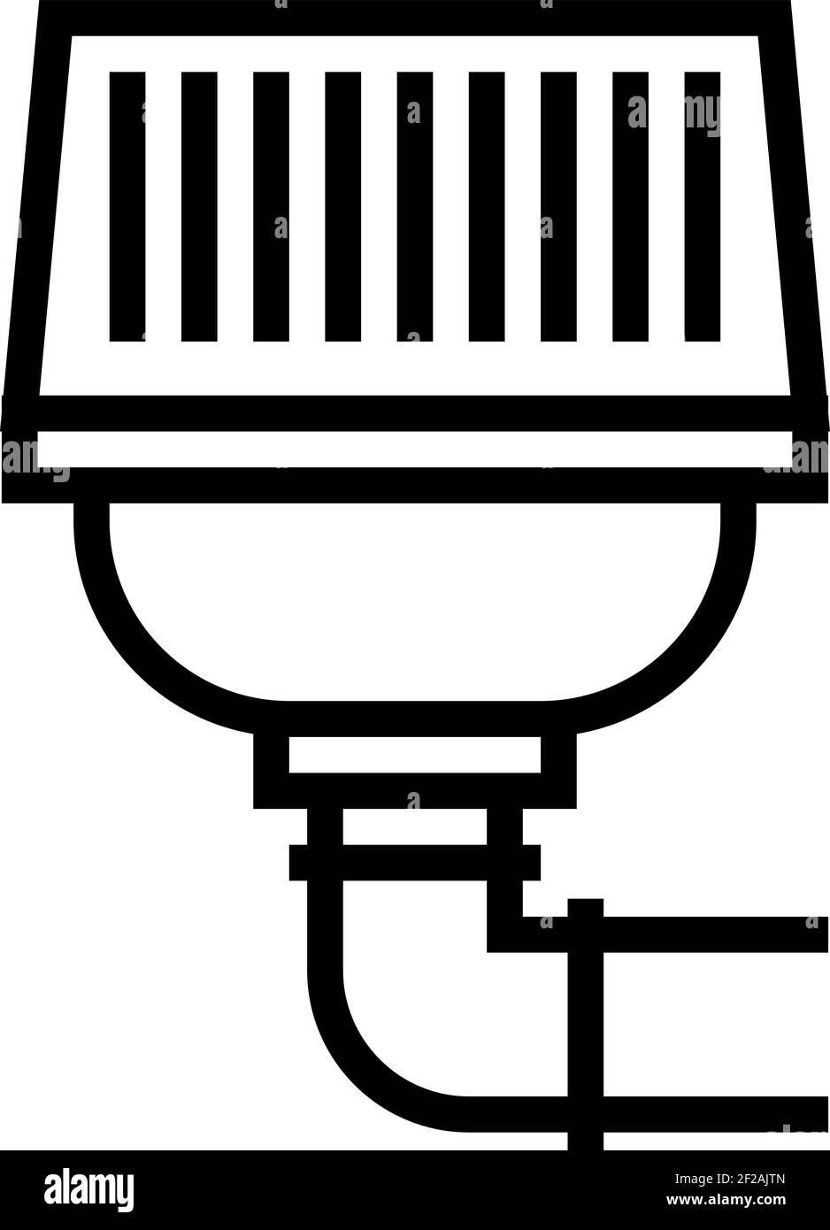 filter of drainage system line icon vector illustration Stock Vector ...