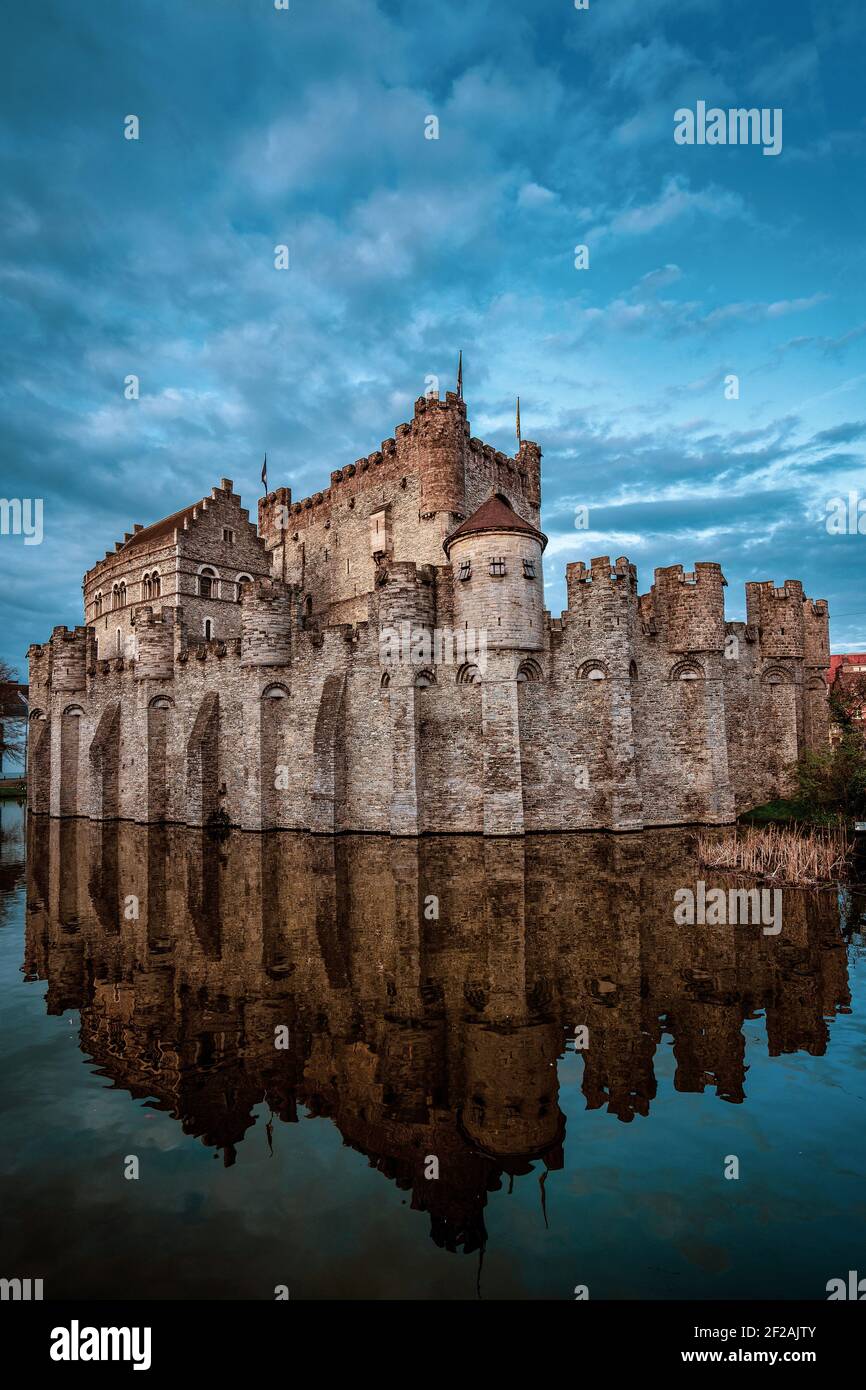 The Gravensteen Castle in Ghent, Belgium Stock Photo - Alamy