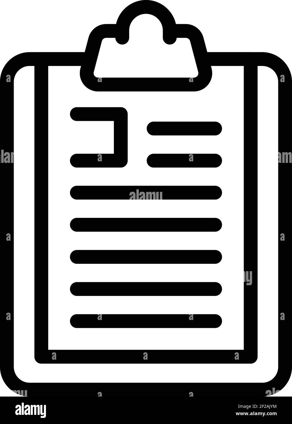 Patient card icon. Outline patient card vector icon for web design ...