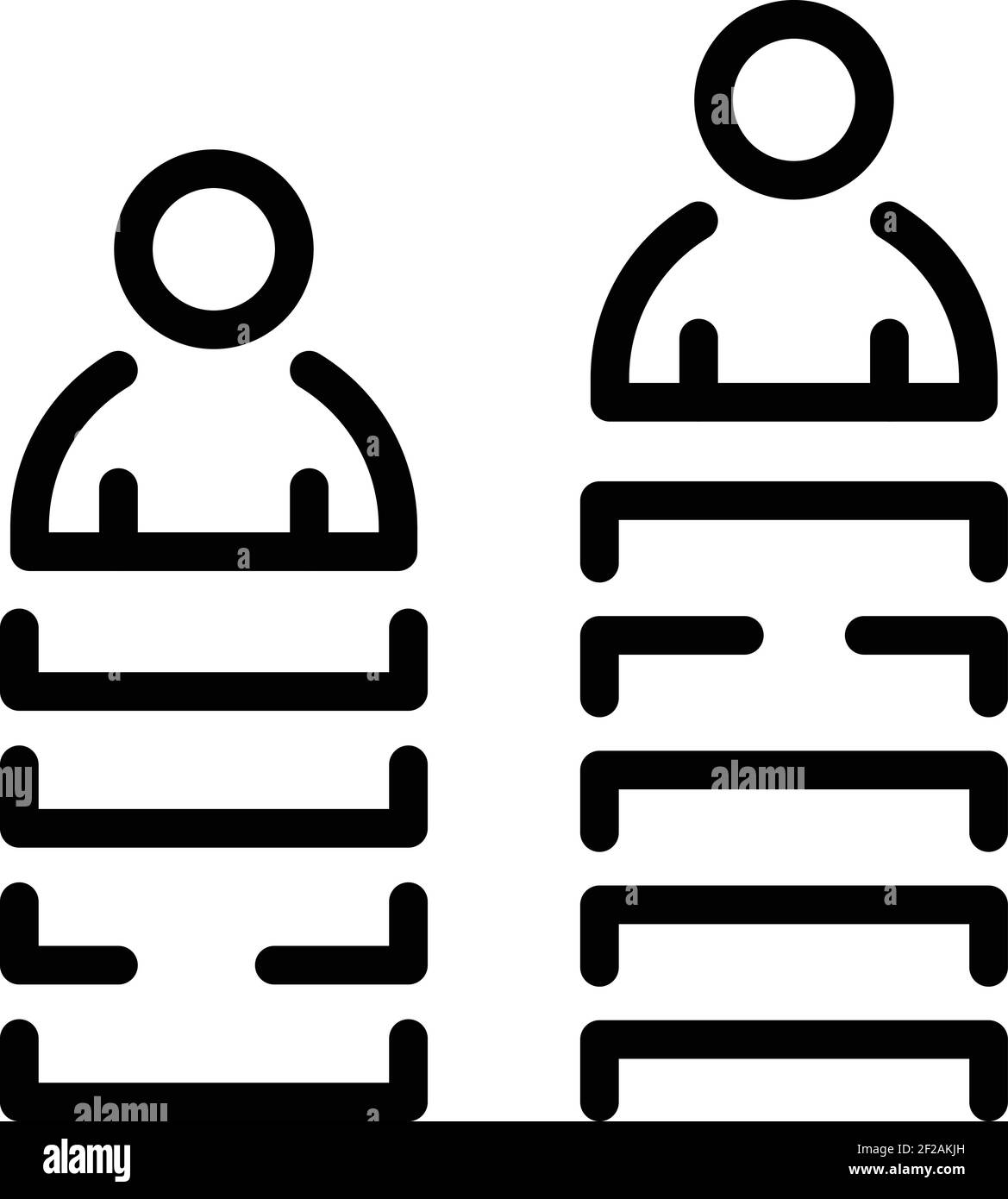 Customers campaign icon. Outline customers campaign vector icon for web ...