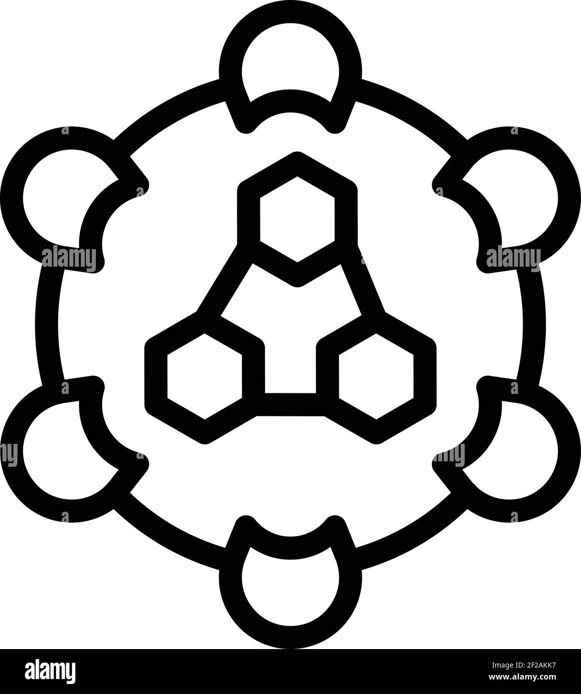 Health immune system icon. Outline health immune system vector icon for ...