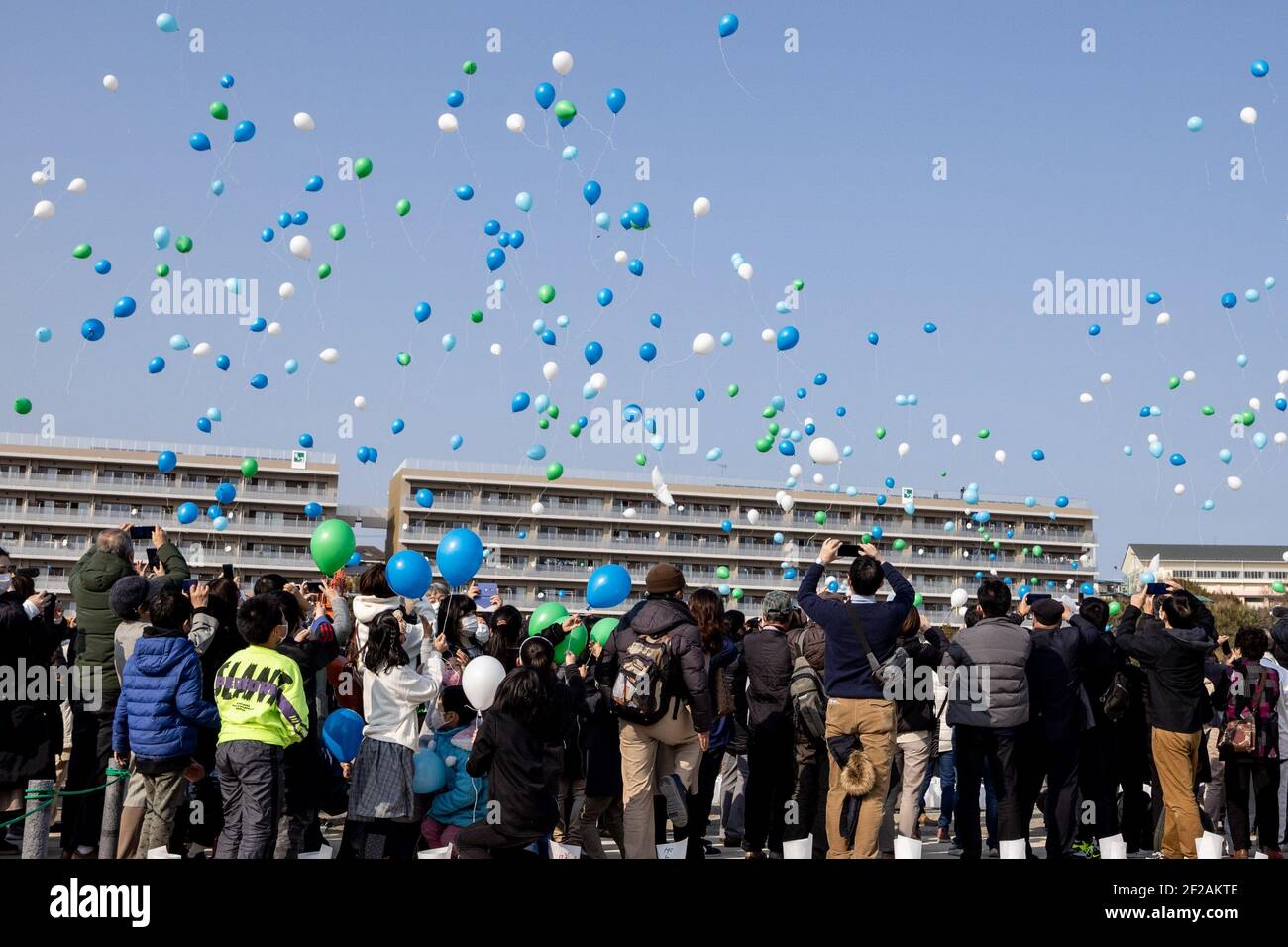 Balloons are released to the sky for prayers and as a symbol of hope ...