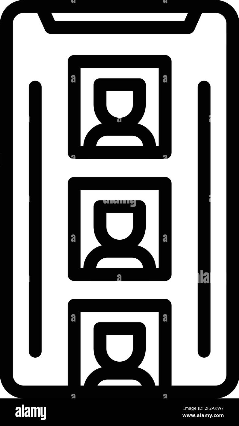 Democracy candidates icon. Outline democracy candidates vector icon for ...