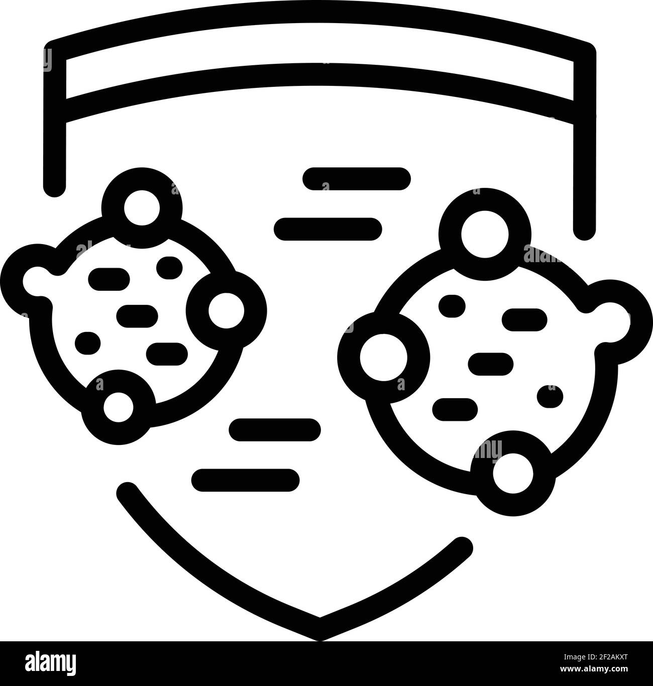 Immune from virus icon. Outline immune from virus vector icon for web ...