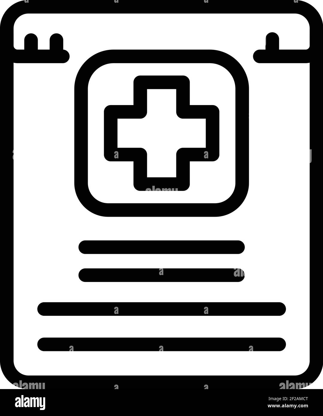 Online patient history icon. Outline online patient history vector icon ...