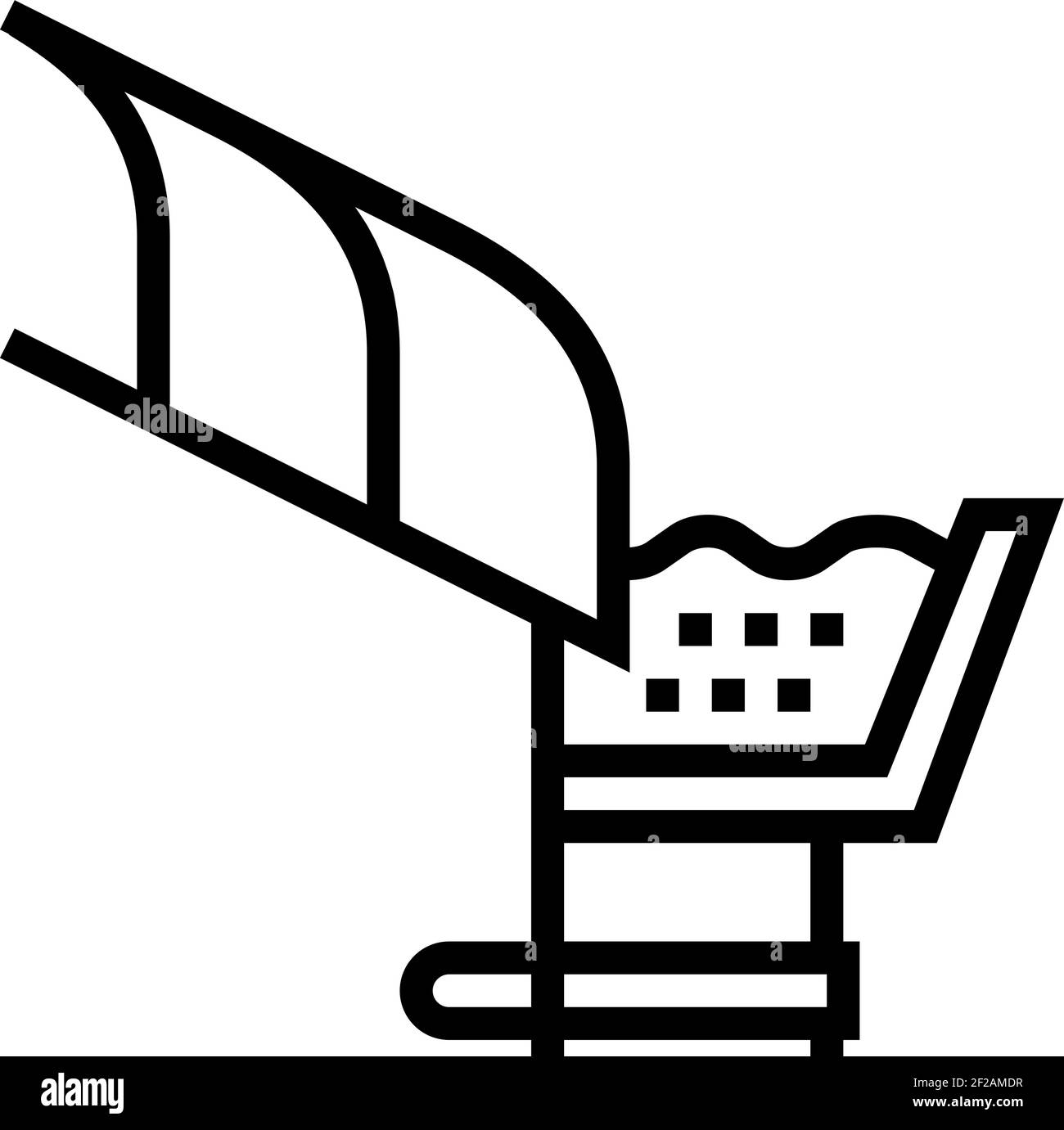 roof drainage system line icon vector illustration Stock Vector Image ...