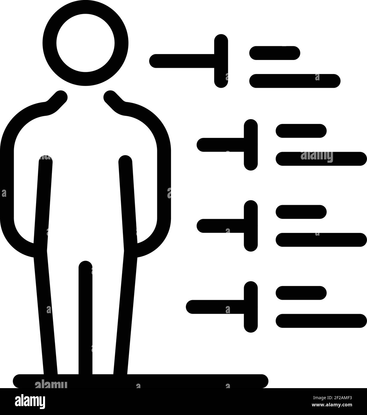 Patient health icon. Outline patient health vector icon for web design ...