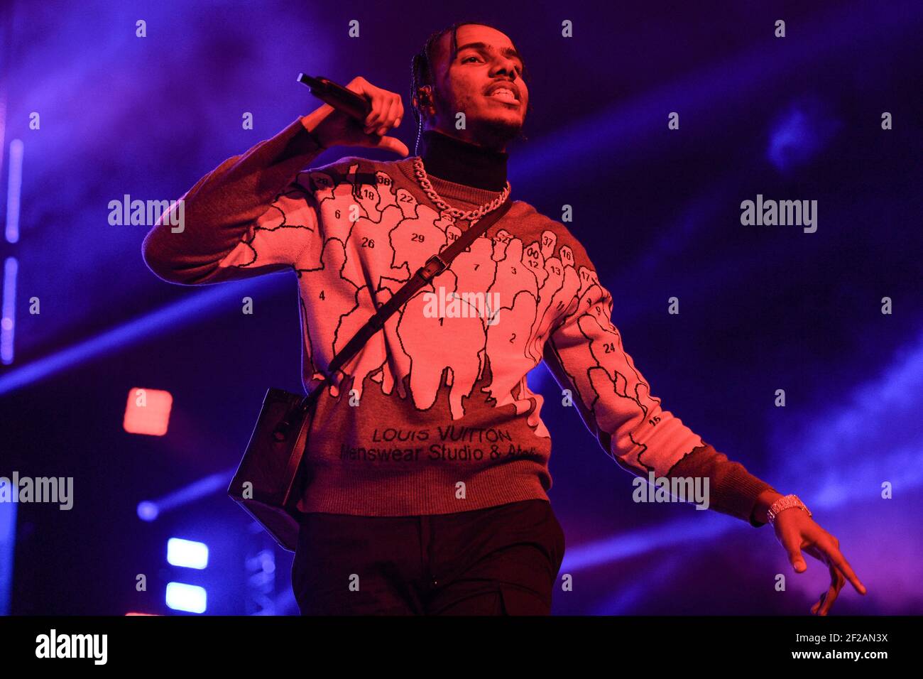 London, United Kingdom. 8th December 2019. AJ Tracey performing on ...