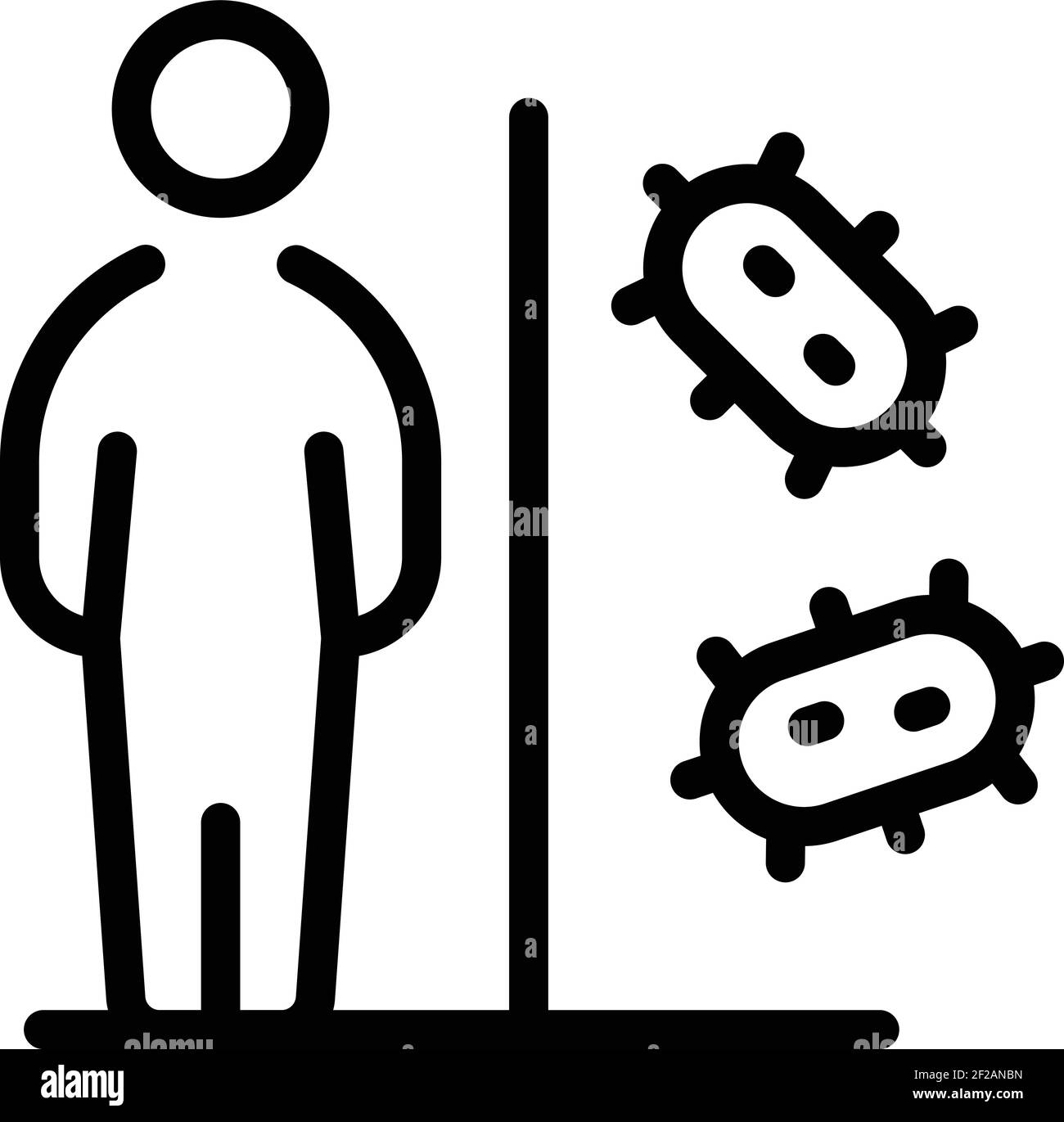 Antiviral resistance icon. Outline antiviral resistance vector icon for ...