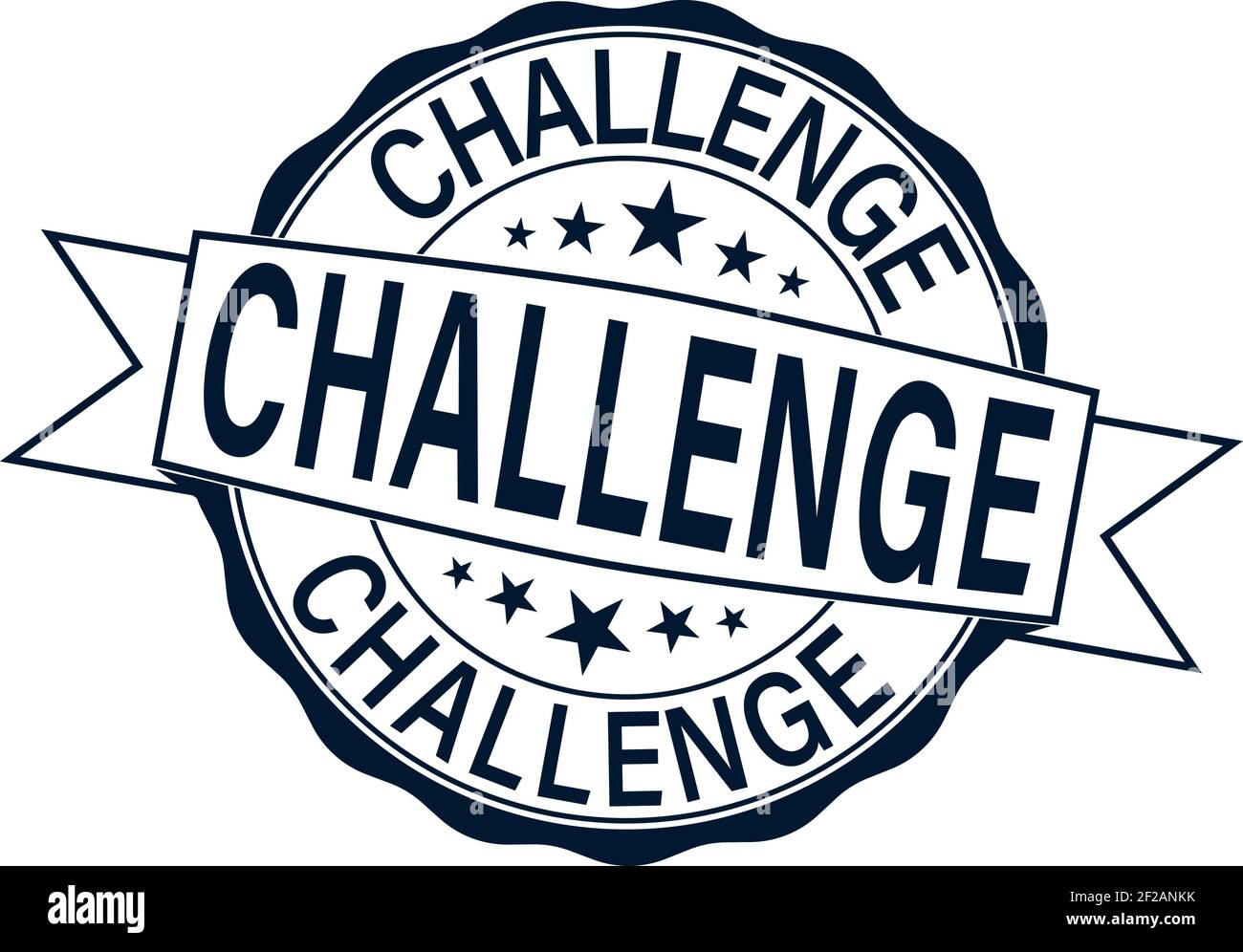 Challenge grungy stamp isolated on white background Stock Vector Image ...