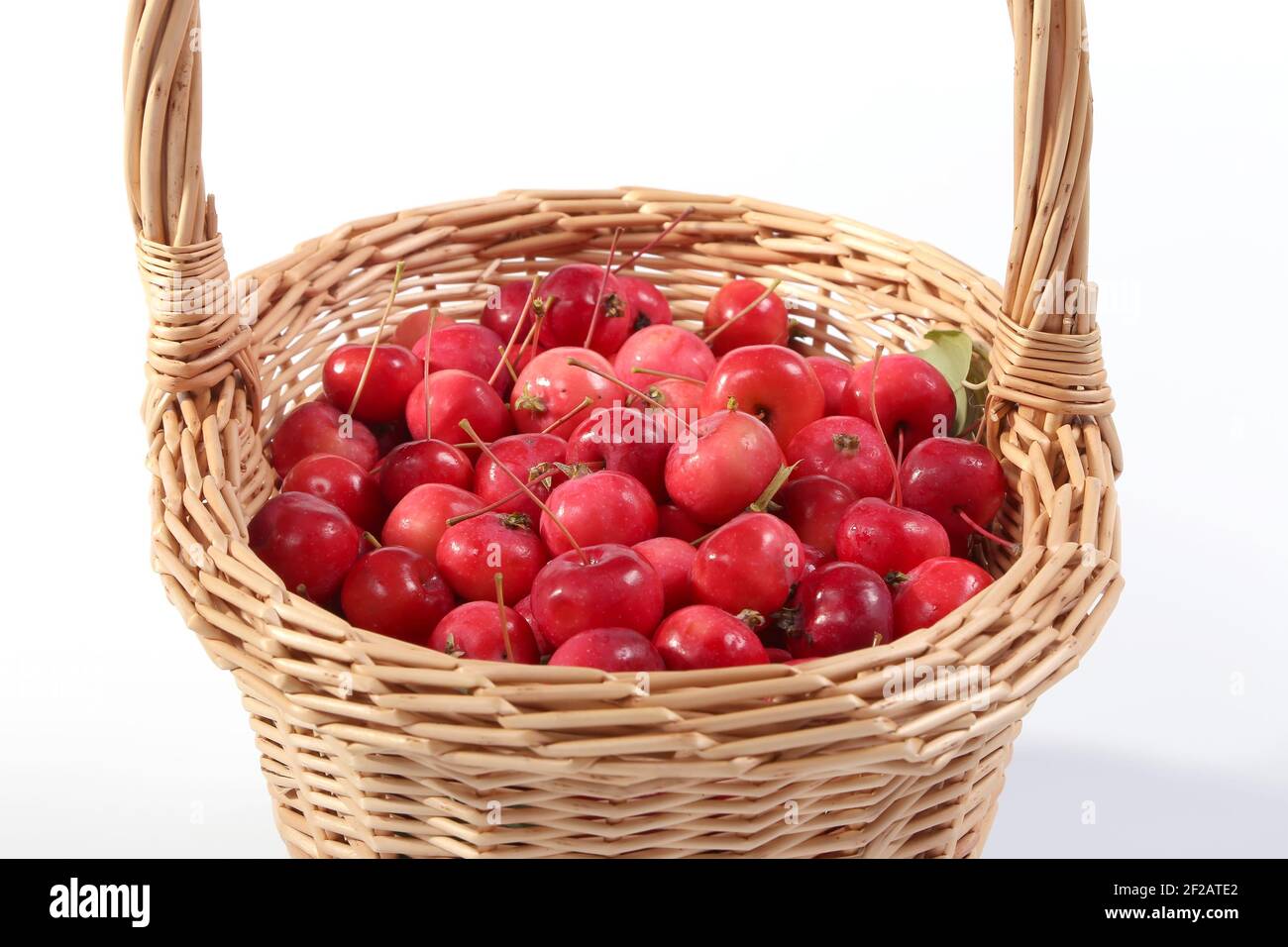 Still-life with fresh small red apples Stock Photo - Alamy