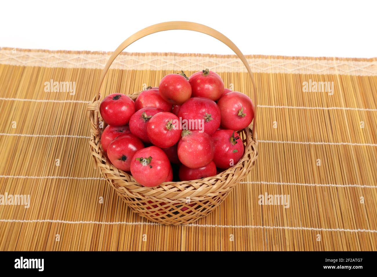 Still-life with fresh small red apples Stock Photo - Alamy