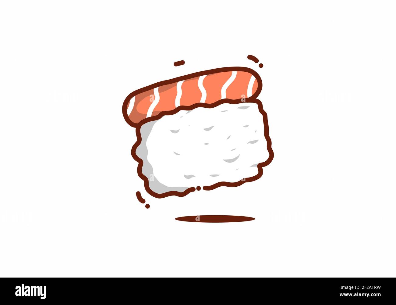 Simple illustration of japan food sushi design Stock Vector Image & Art ...