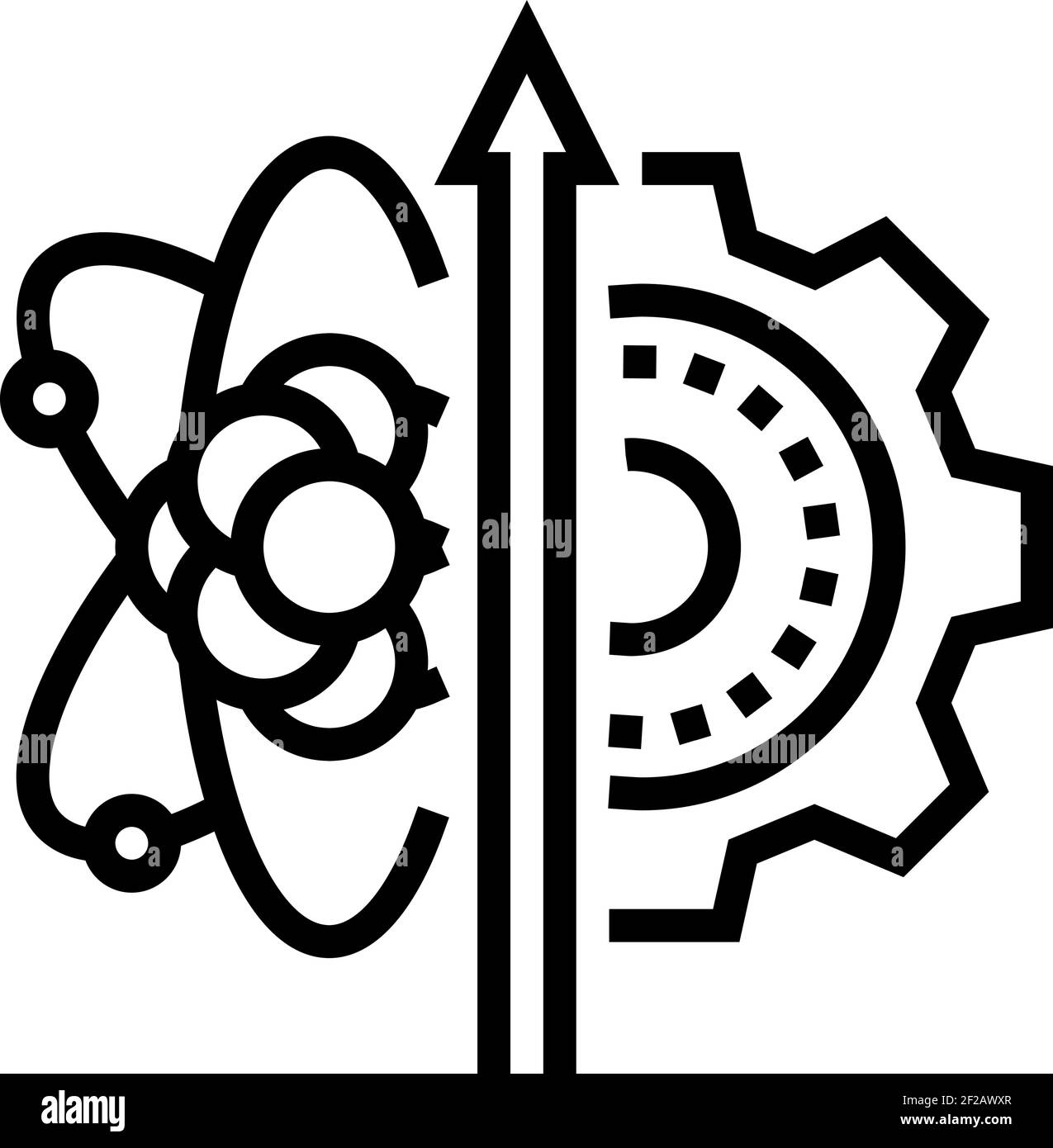 biology genetic process line icon vector illustration Stock Vector ...