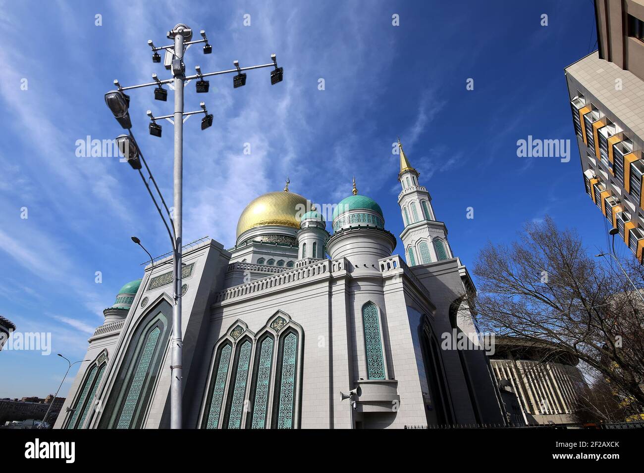 Moscow Cathedral Mosque, Russia -- the main mosque in Moscow, new ...
