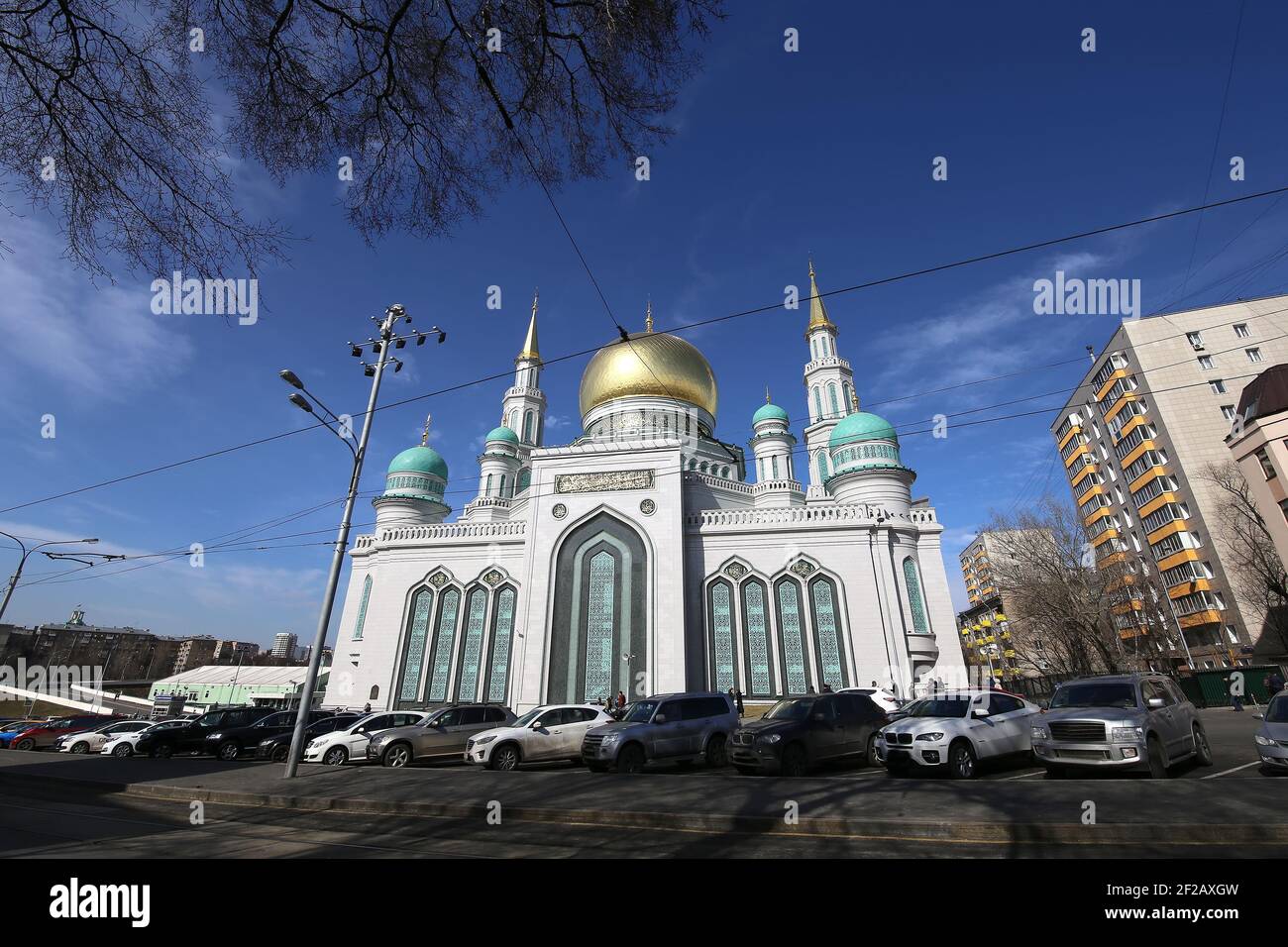 Moscow Cathedral Mosque, Russia -- the main mosque in Moscow, new ...
