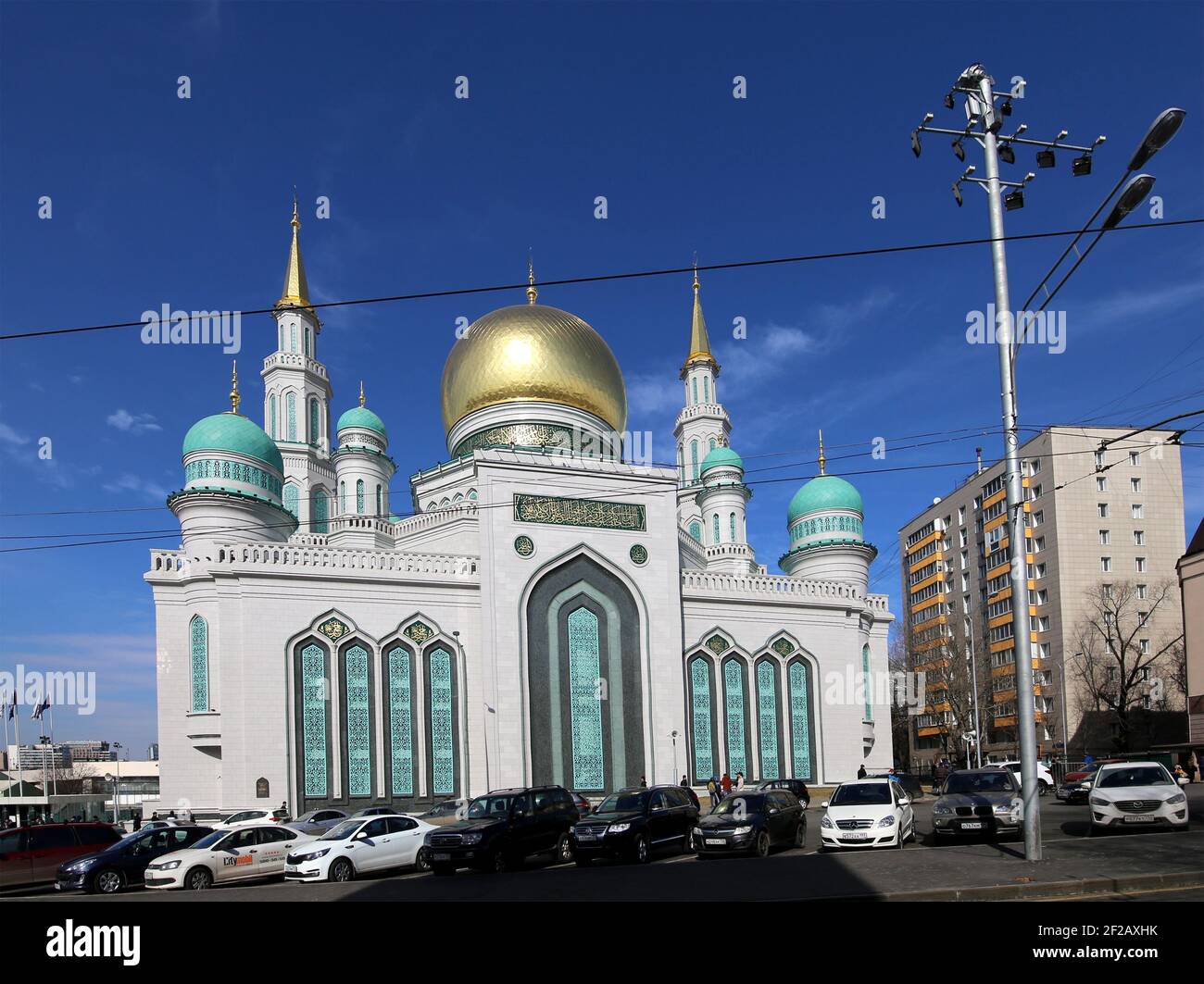 Moscow Cathedral Mosque, Russia -- the main mosque in Moscow, new ...