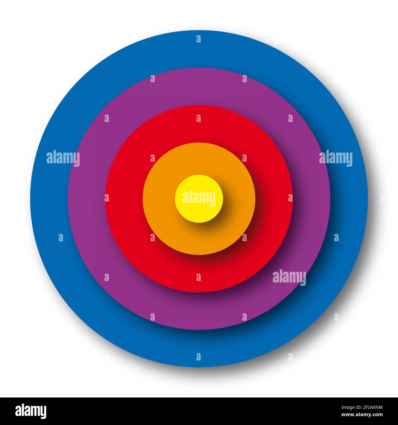 Vibrant central circular design Cut Out Stock Images & Pictures - Alamy