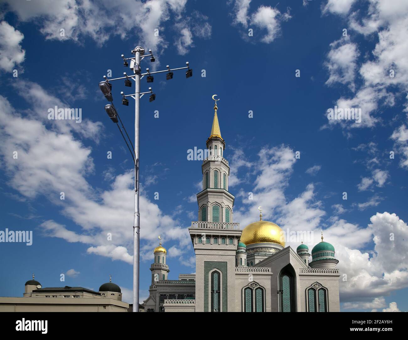 Moscow Cathedral Mosque, Russia -- the main mosque in Moscow, new ...