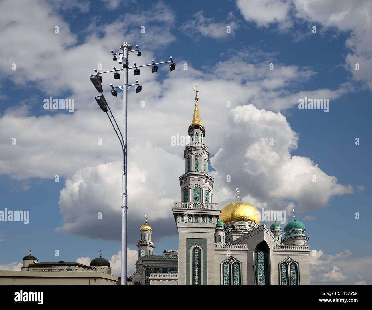Moscow Cathedral Mosque, Russia -- the main mosque in Moscow, new ...