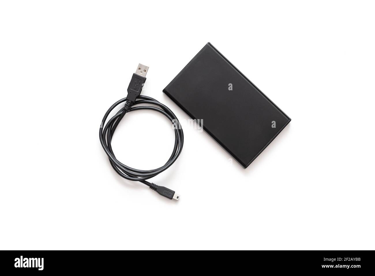 A Hard disk (HD) or Solid state disk (SSD),with an USB cable isolated ...